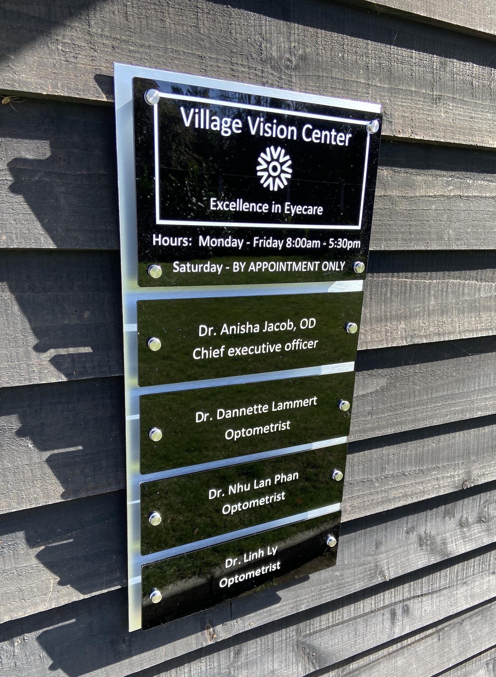 Optician Entrance Modern Sign Plaque, Custom Made With Your Choice of ...