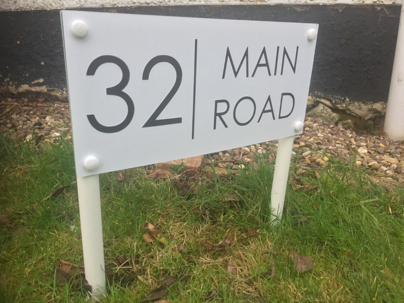 Freestanding Directional Lawn Sign Modern Custom Outdoor - Etsy