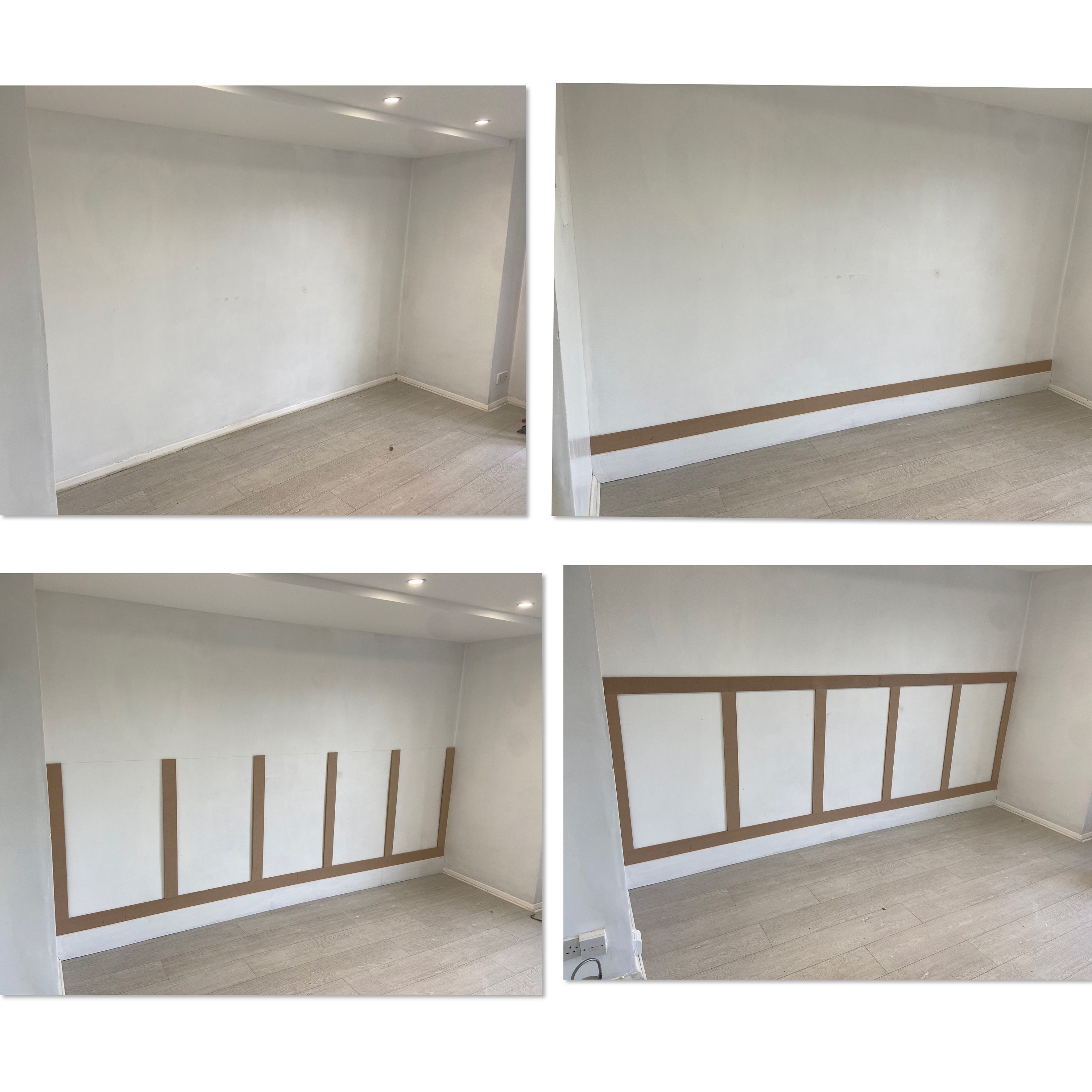 Tall Hallway Wall Panelling Kit Easy Fit MDF Panelling Kit BESPOKE ...
