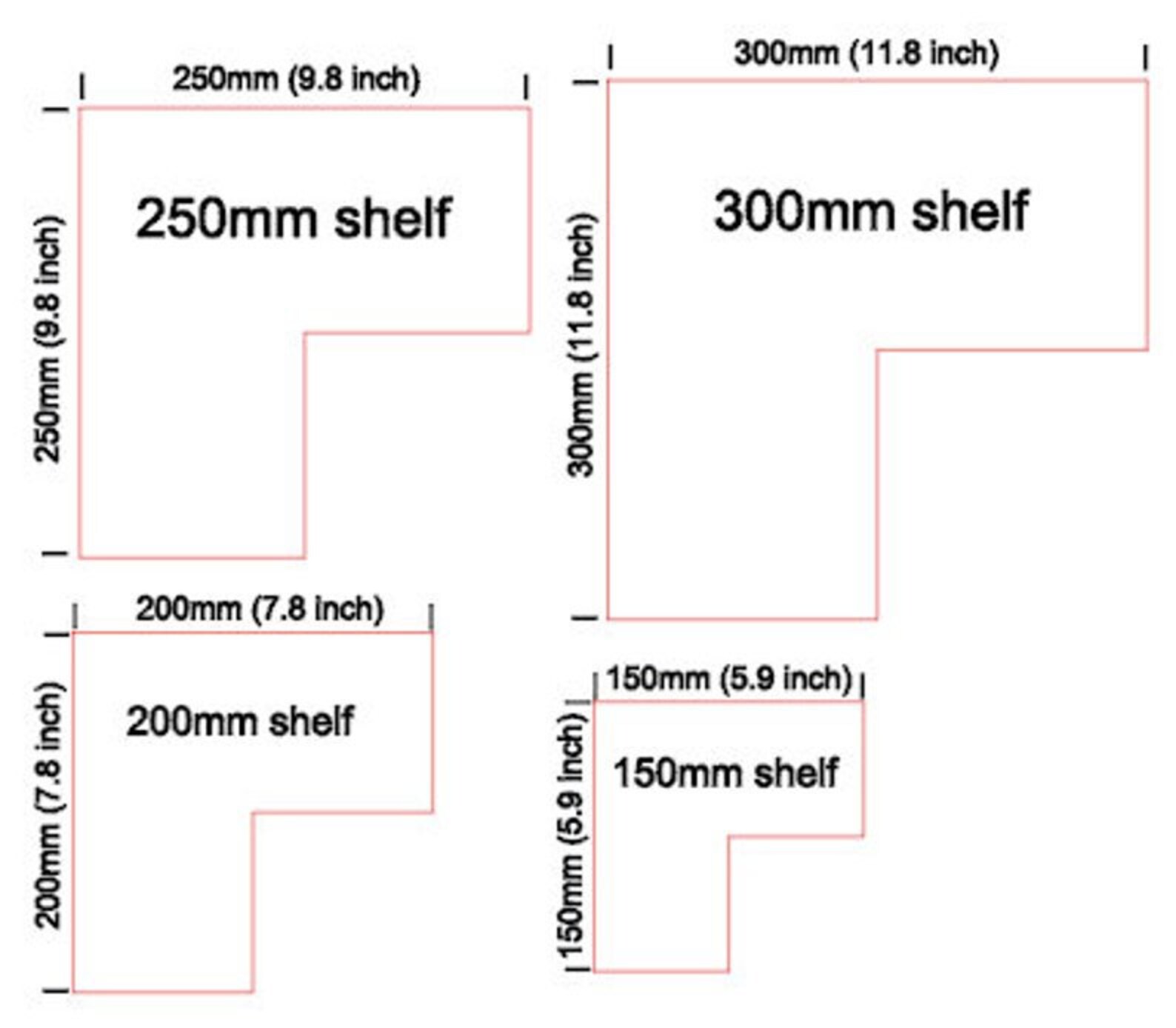 Clear Acrylic Corner Shelf With Chrome Fittings Modern Shelves - Etsy UK