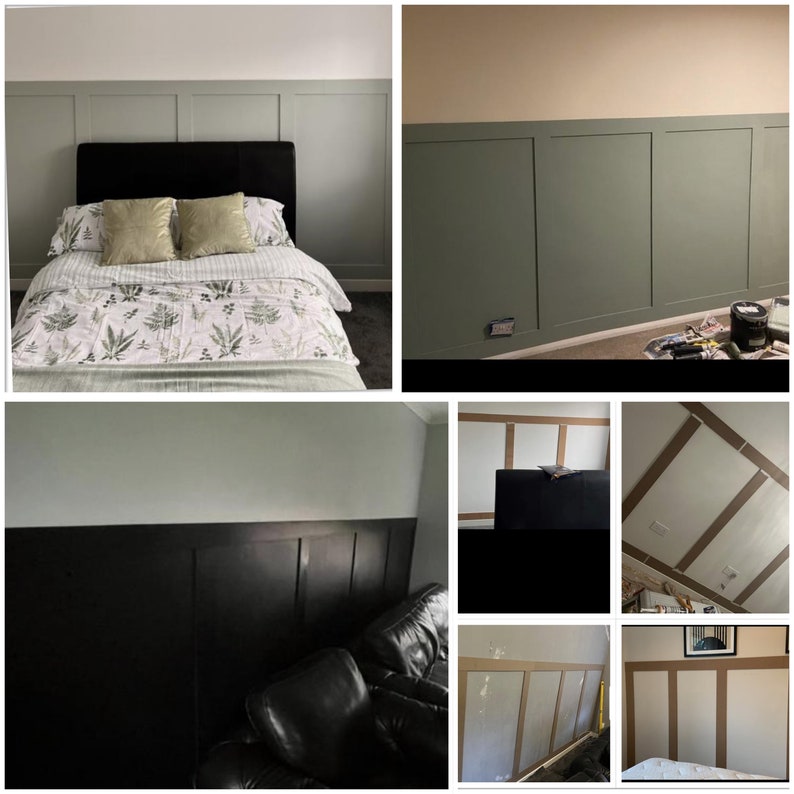 MDF Wall Panelling Strips, Multiple Sizes, Shaker Style, Paintable ...