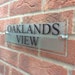 Contemporary Glass Acrylic House Sign Plaque Door Number / Street ...