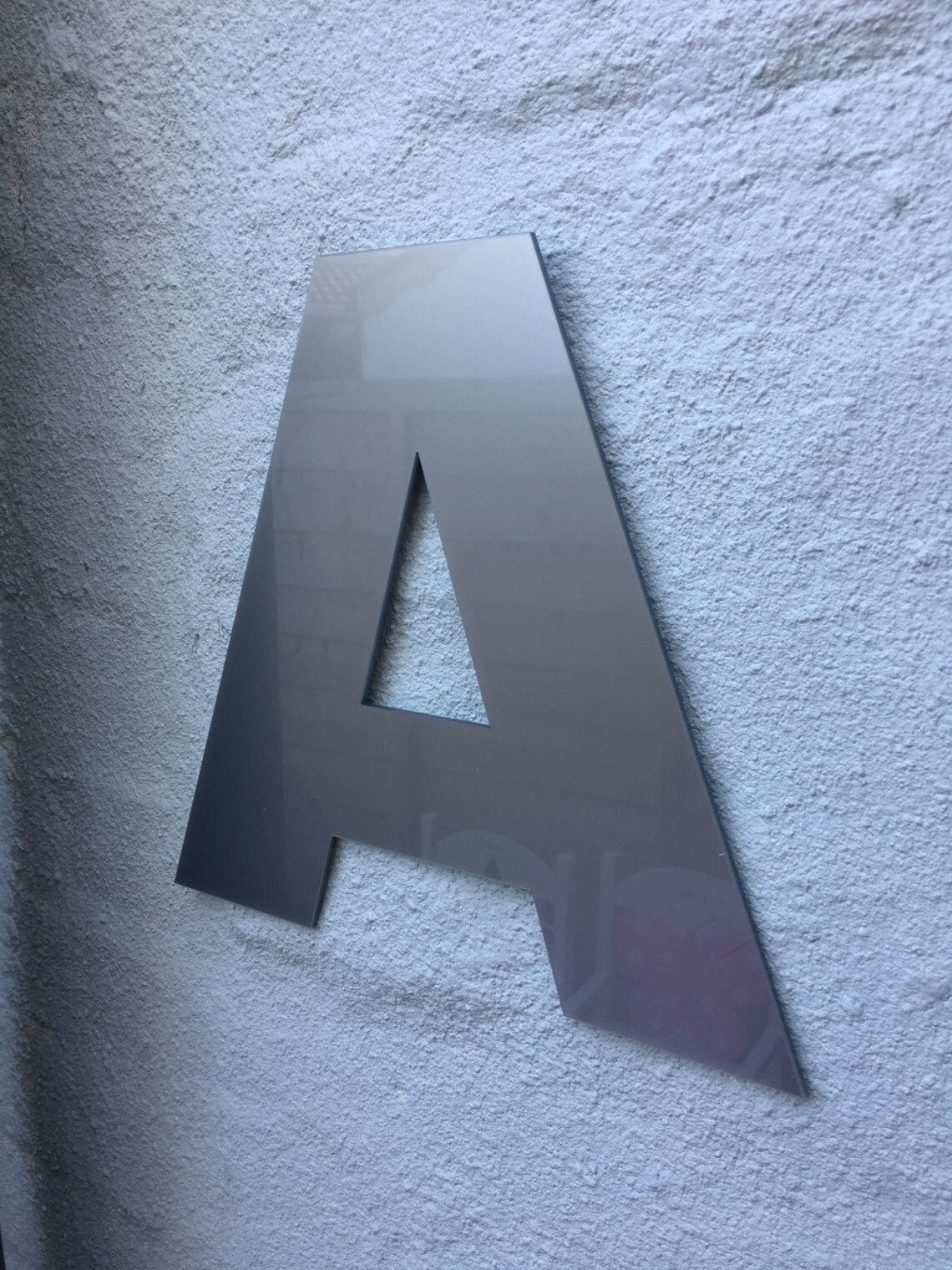 Large Modern House Numbers Black, White Aluminium Effect Large House ...