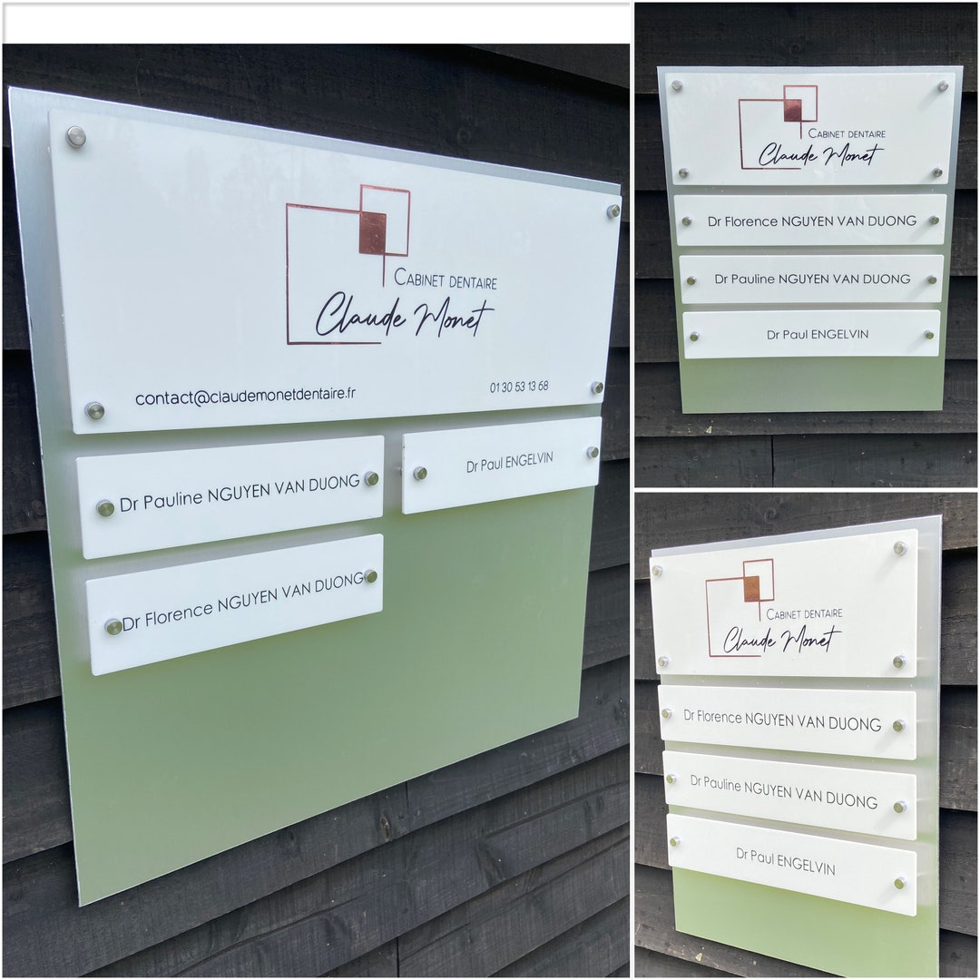 Interchangeable Signs for Doctor and Dental Surgeries, Name, Title and ...