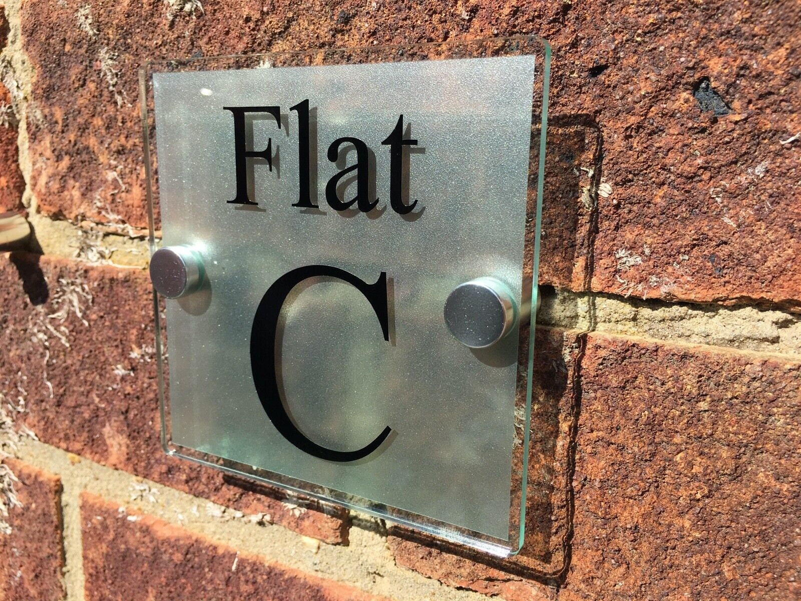 Modern Glass Acrylic Custom Building Directional Wall Sign - Etsy