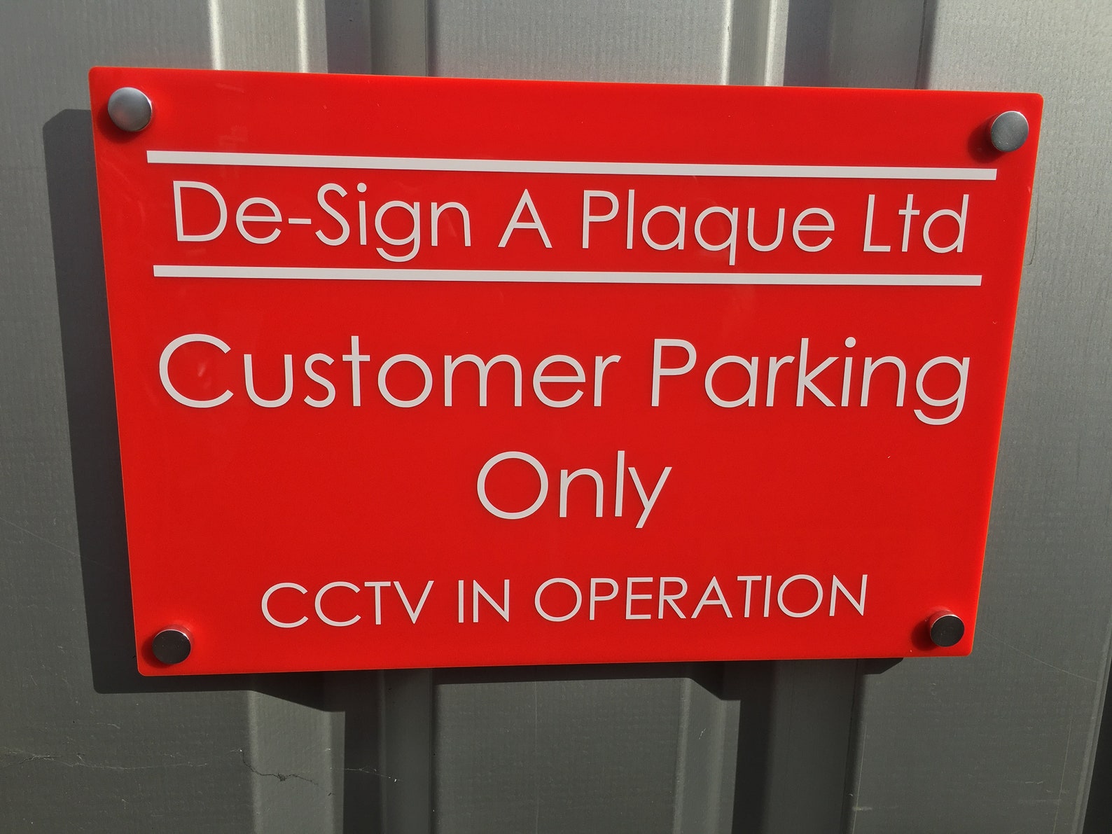 Modern No Parking Stand off Sign Plaque Car Park Signage No - Etsy