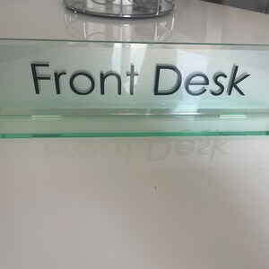 Personalised Desk Table Top Sign, Office Sign, House Office Room Plaque ...