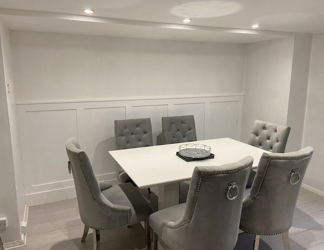 Dining Room Wall Panelling Kit, Modern Multi Pack Mdf Panelling Pack 1 ...