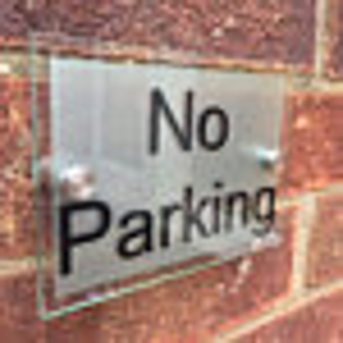 Modern No Parking Stand off Sign Plaque Car Park Signage No - Etsy