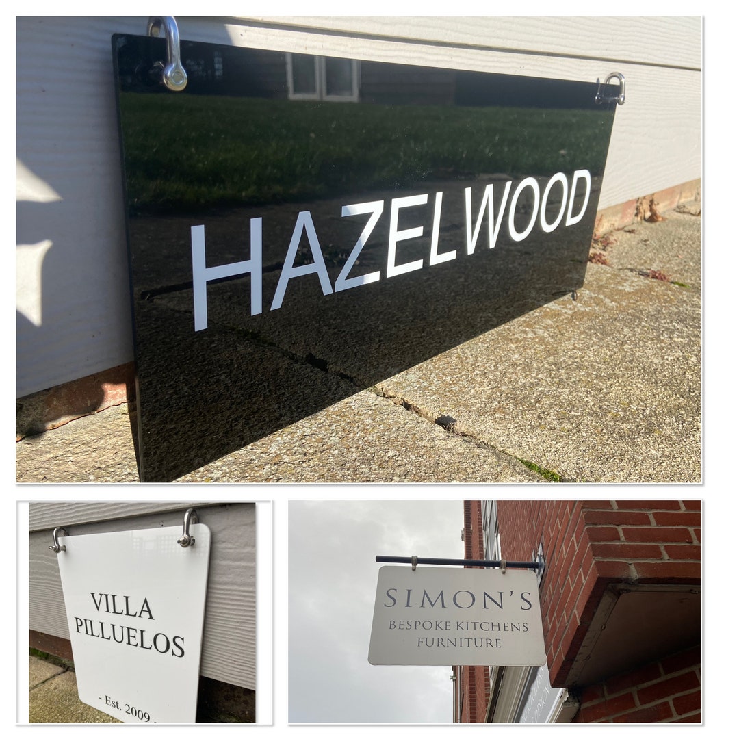 Hanging Blade Sign | Double/ Single Sided Custom Size Sign | Custom ...