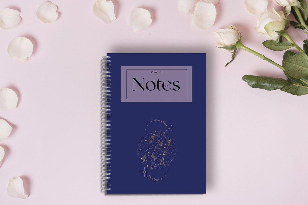 A5 Spiral Notebook Pisces Astrology Personalized Choice of - Etsy