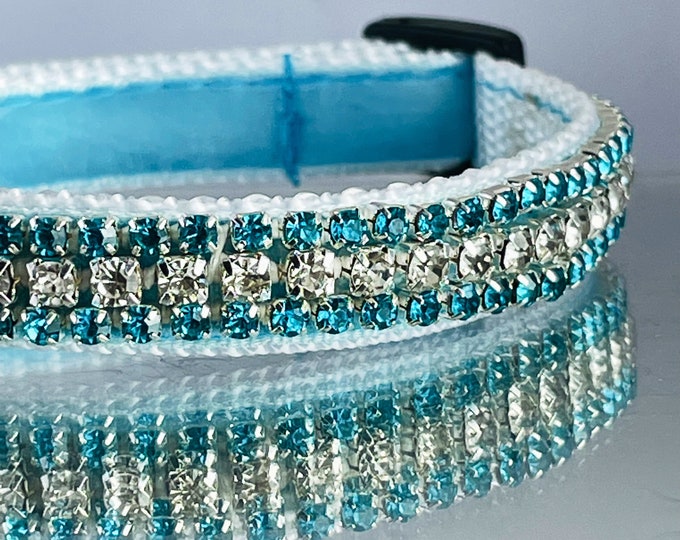 Stormy Skies Beaded Luxury Cat Collar, Elegant, Fancy, Cat & Kitten ...
