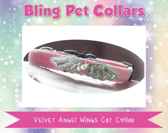 Cat Collar - Aqua, Gold, Orange Angel Fish With Angel Fish Bell ...