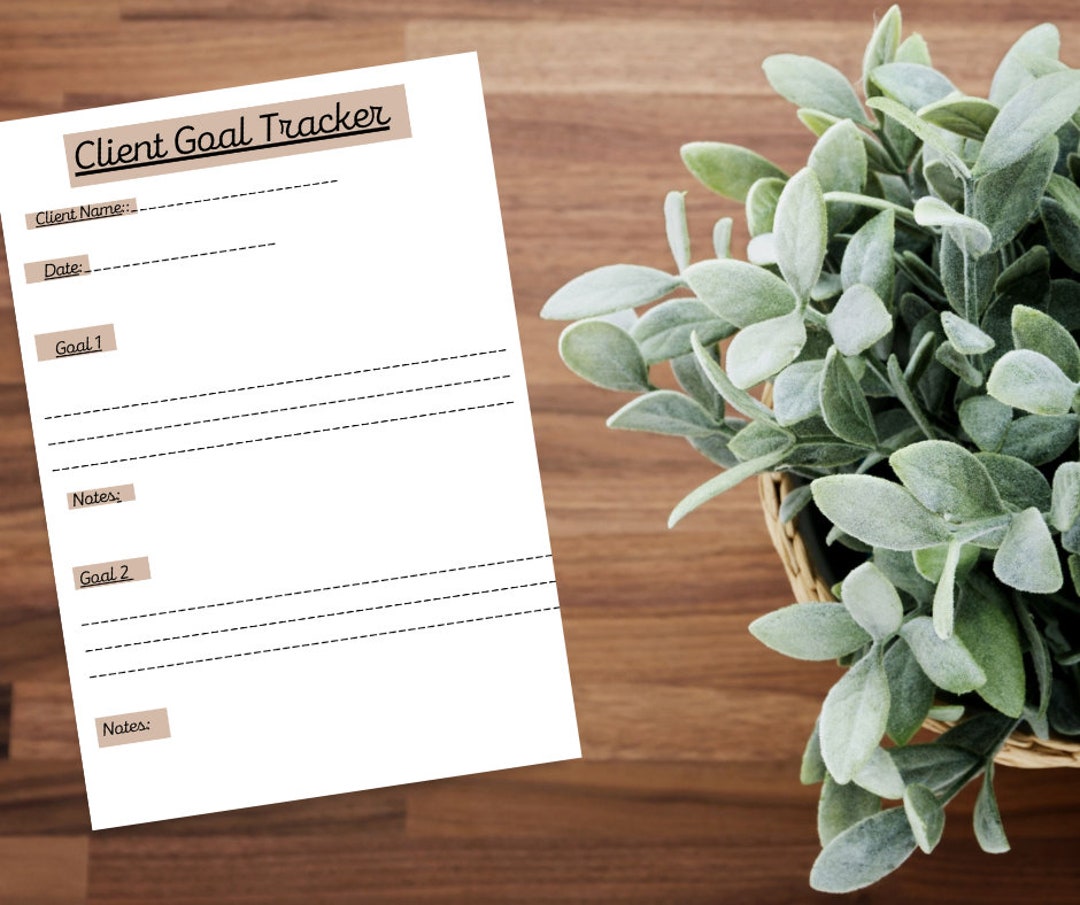 NDIS Client Goal Tracker - Etsy
