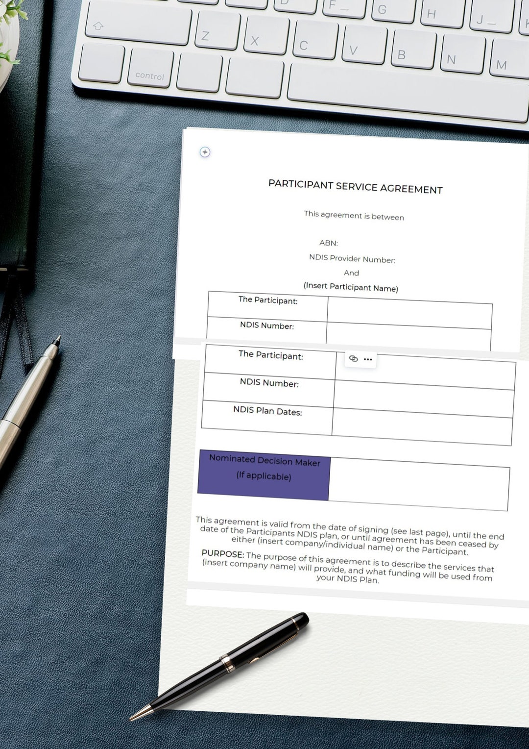 NDIS STARTUP BUNDLE/ Editable Service Agreement/client Intake Form/goal ...