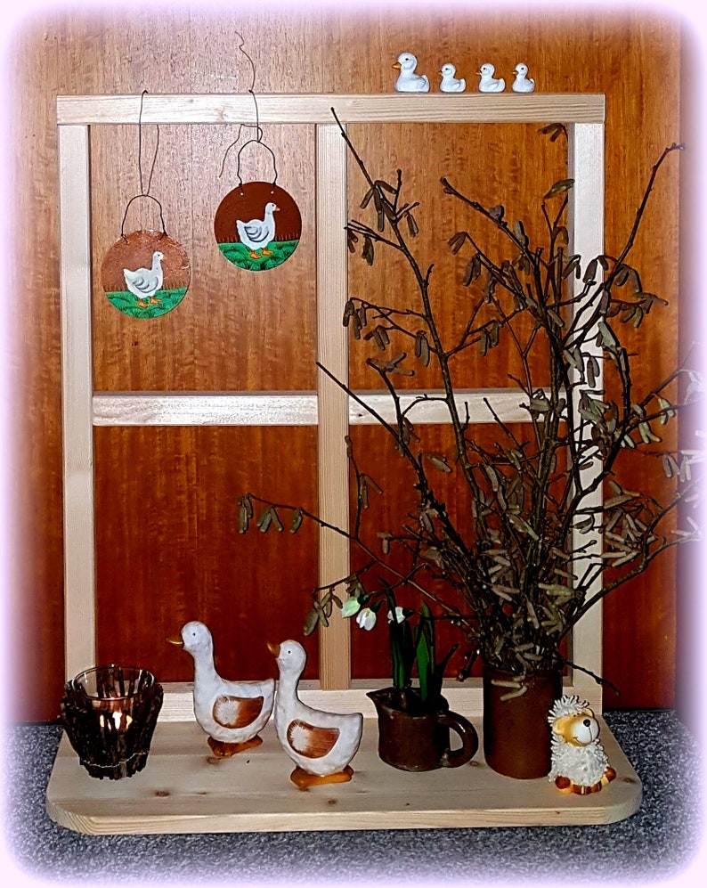 Decorative Window Frame With Window Sill 60 X 70 Cm NEW Wood - Etsy UK