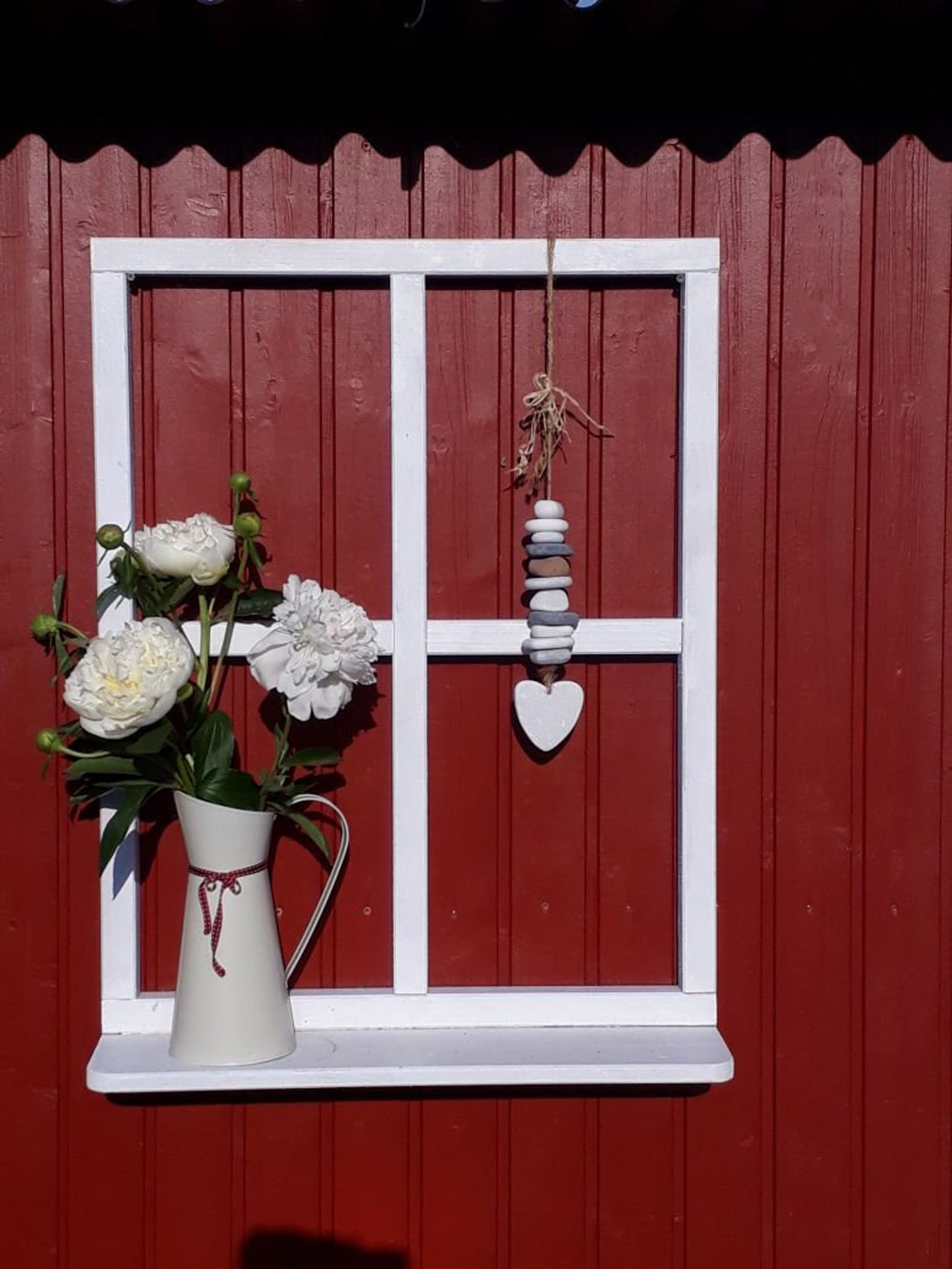 Decorative Window Frame With Window Sill 58 X 70 Cm NEW Natural ...