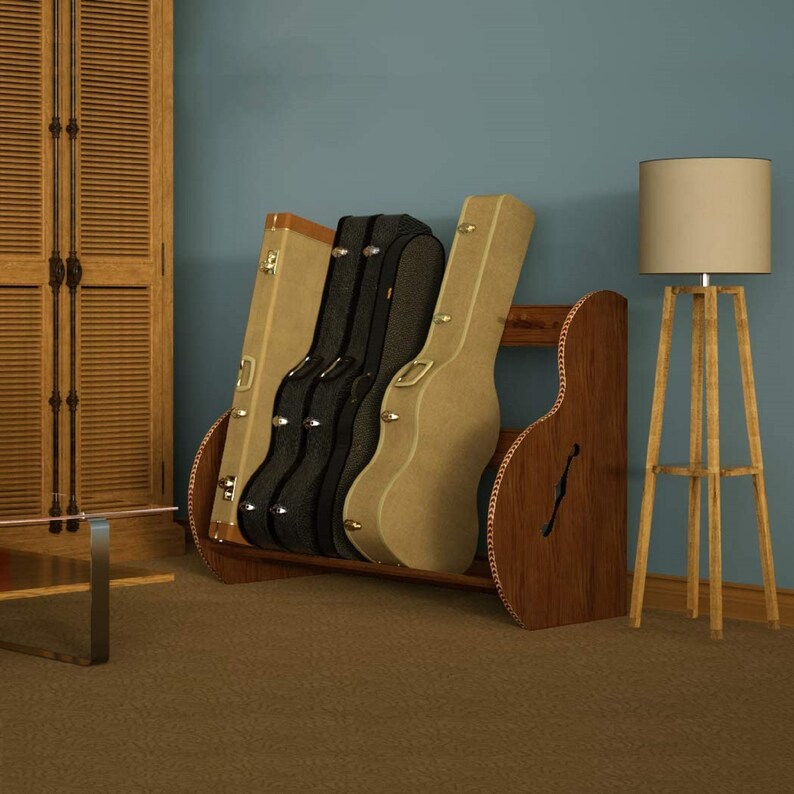 The Studio™ Deluxe Multiple Guitar Case Storage Rack | Etsy