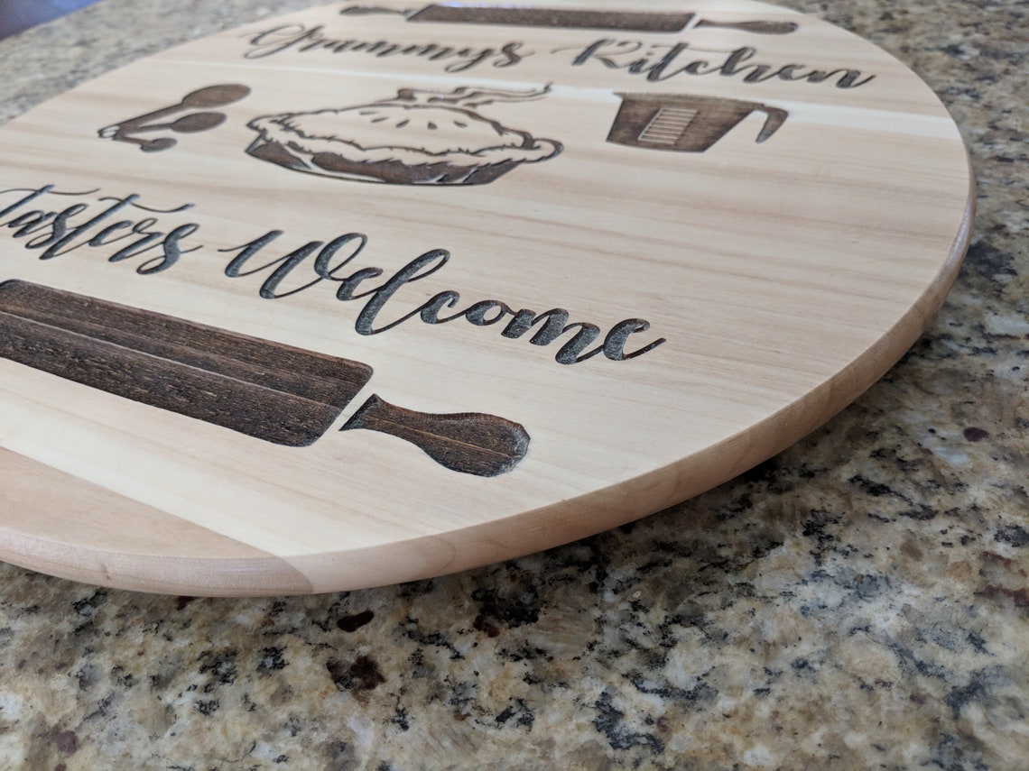 Lazy Susan Engraved to Add Your Own Design or Give Me Examples | Etsy