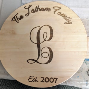 Lazy Susan Engraved to Add Your Own Design or Give Me Examples - Etsy