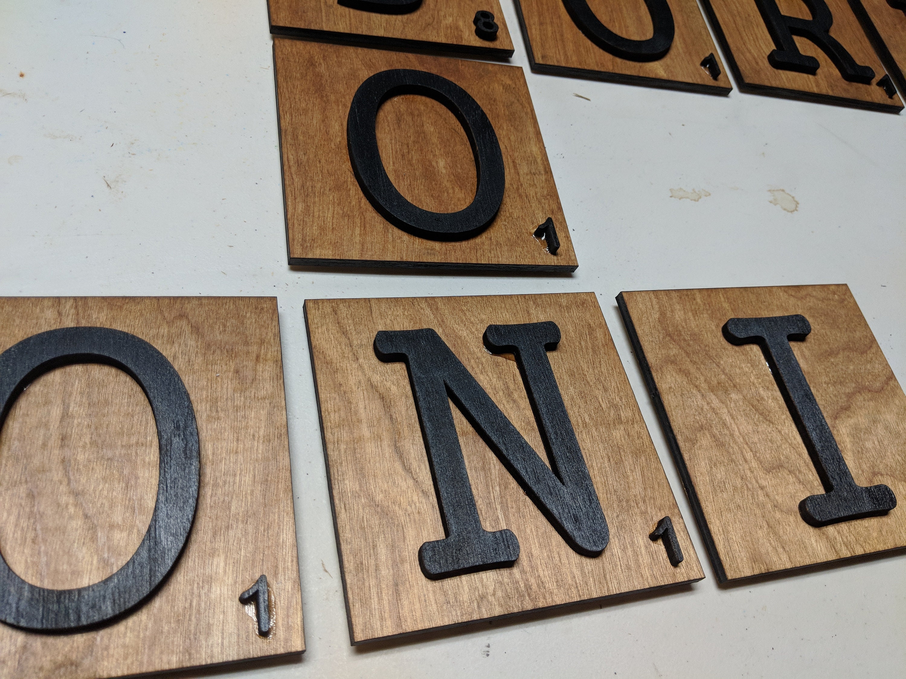 5 Scrabble Wall Art Letters With Personalized Name - Etsy