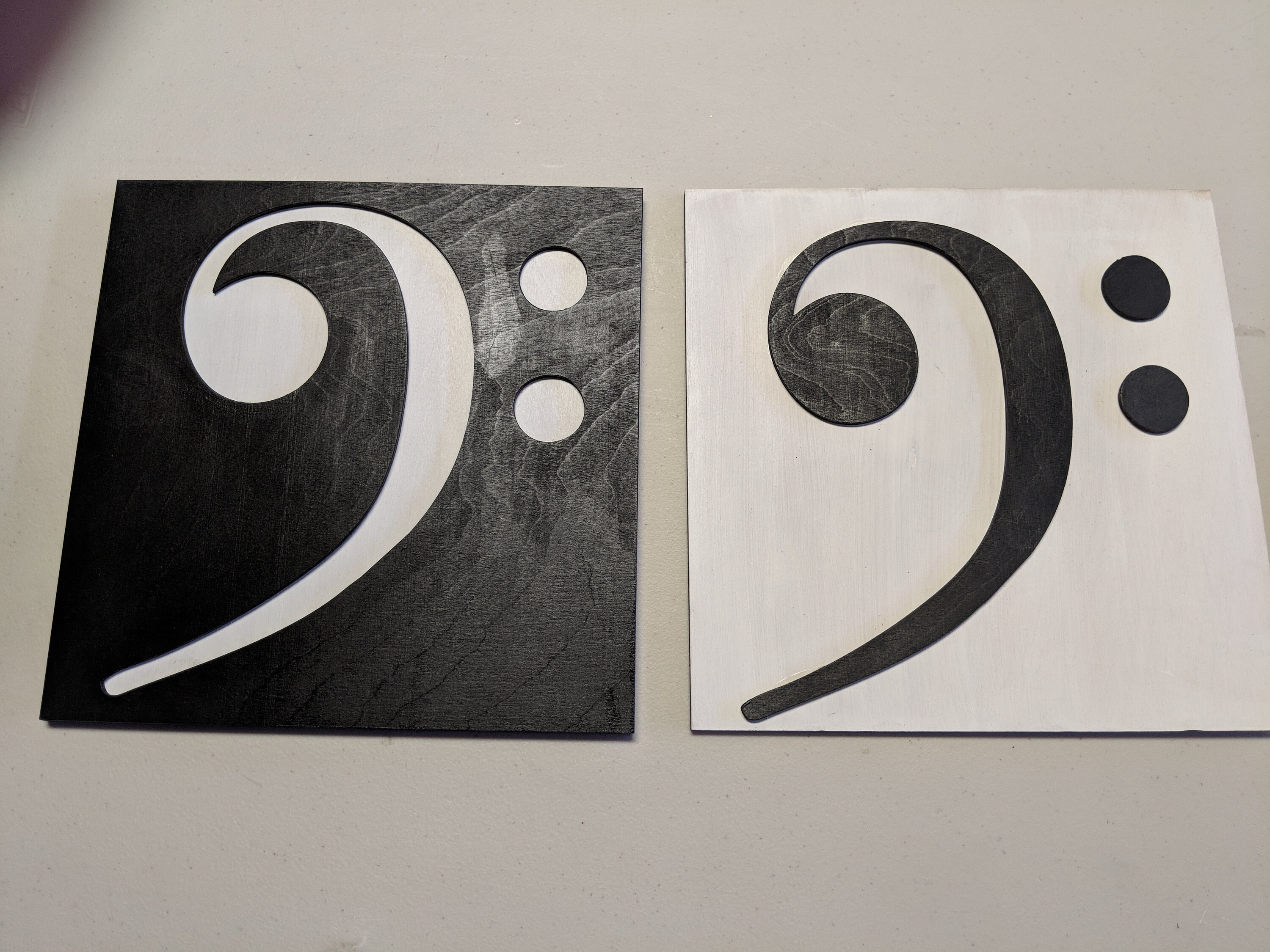 Musical Bass Clef Wall Hanging Great For Music Lovers Or Even Etsy