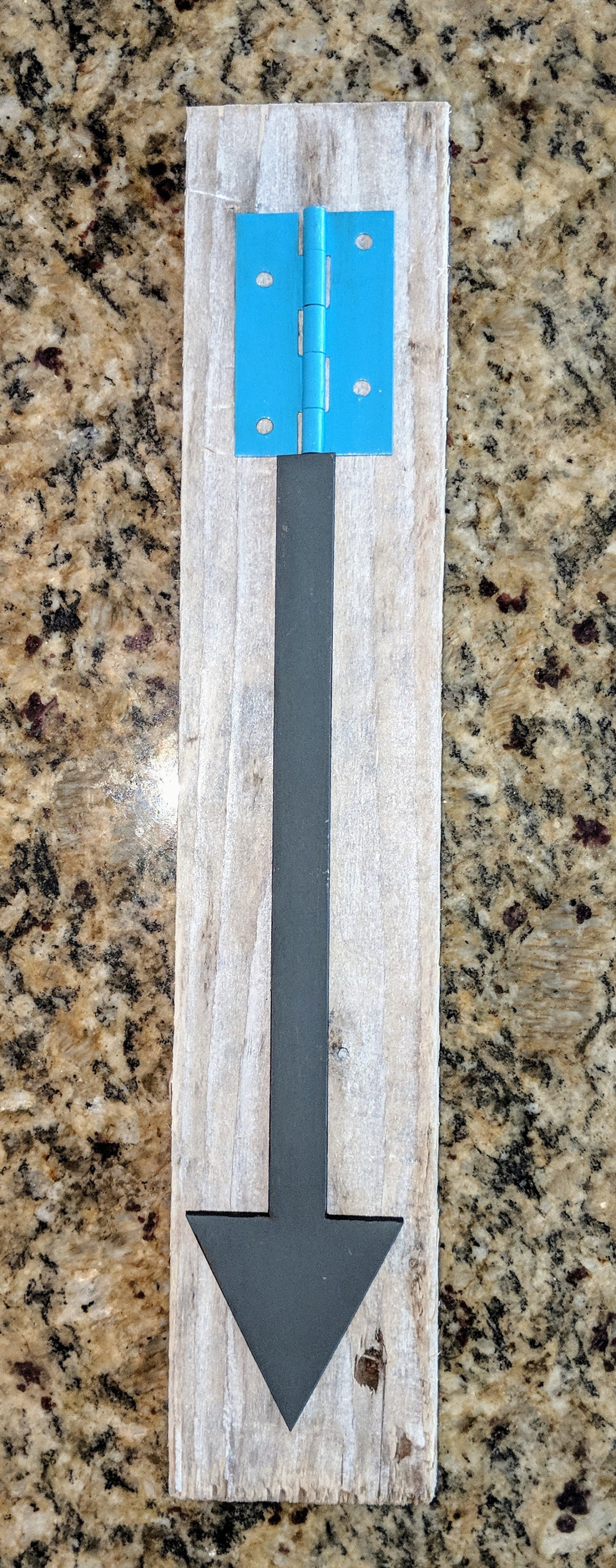 Directional Arrow Made With a Real Hinge on Reclaimed Wood - Etsy