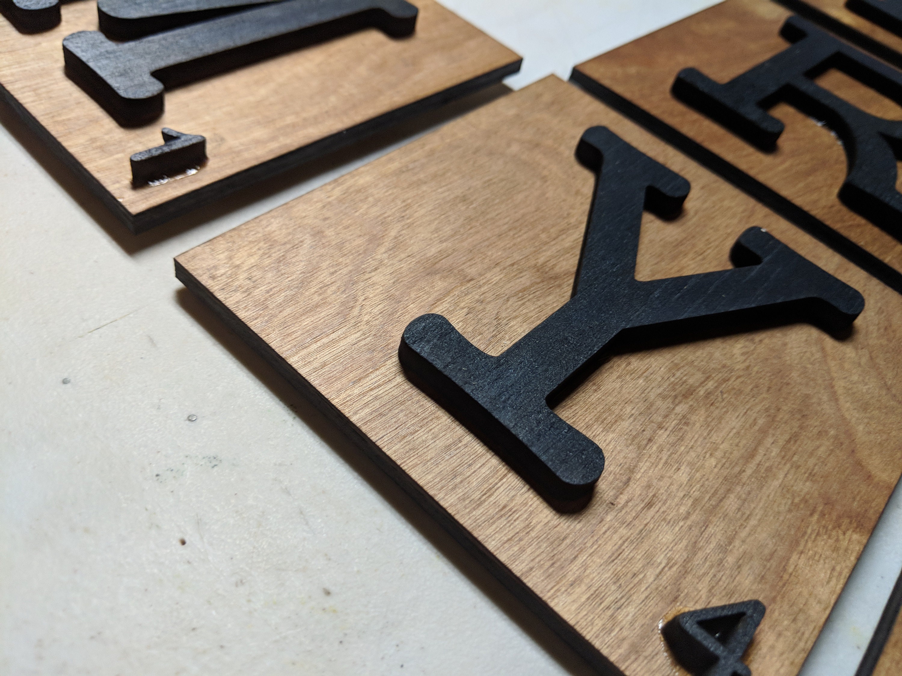 5 Scrabble Wall Art Letters With Personalized Name - Etsy