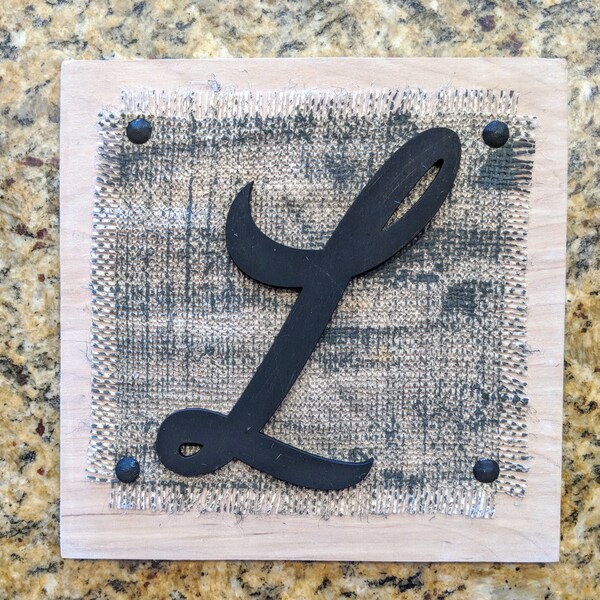 Burlap Letters - Etsy