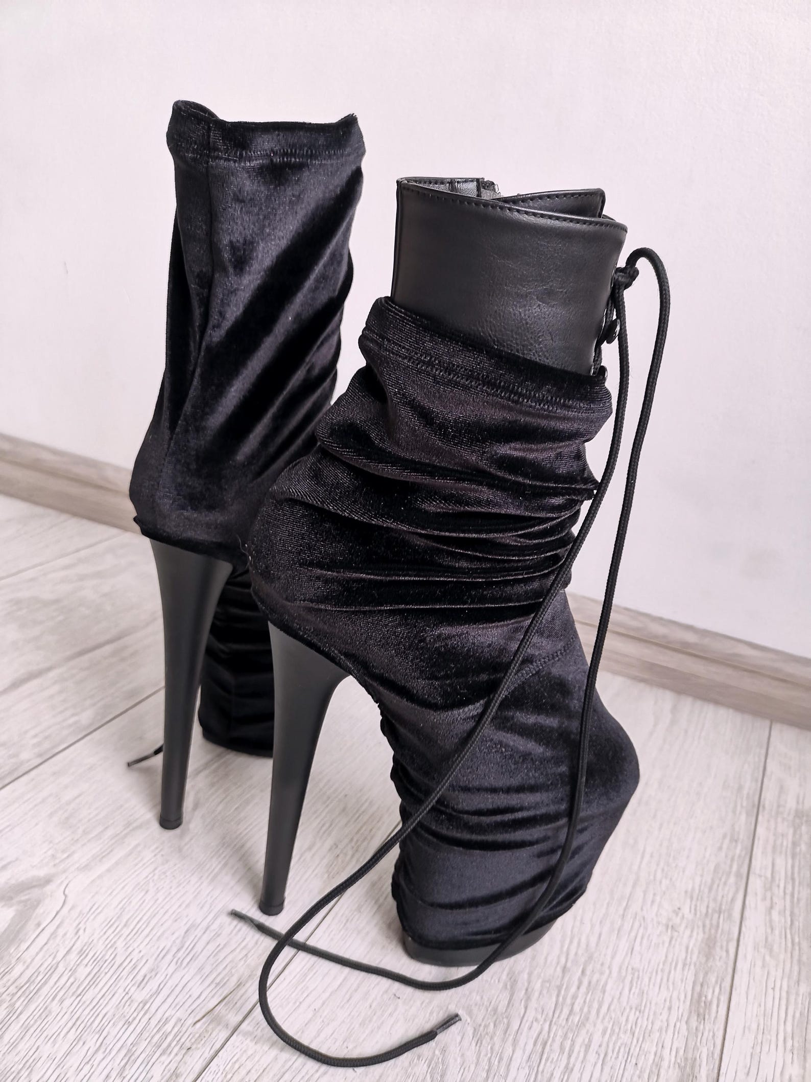 Pole Dance Shoe Covers, Velvet Platform Protectors Heels, Pole Shoe ...