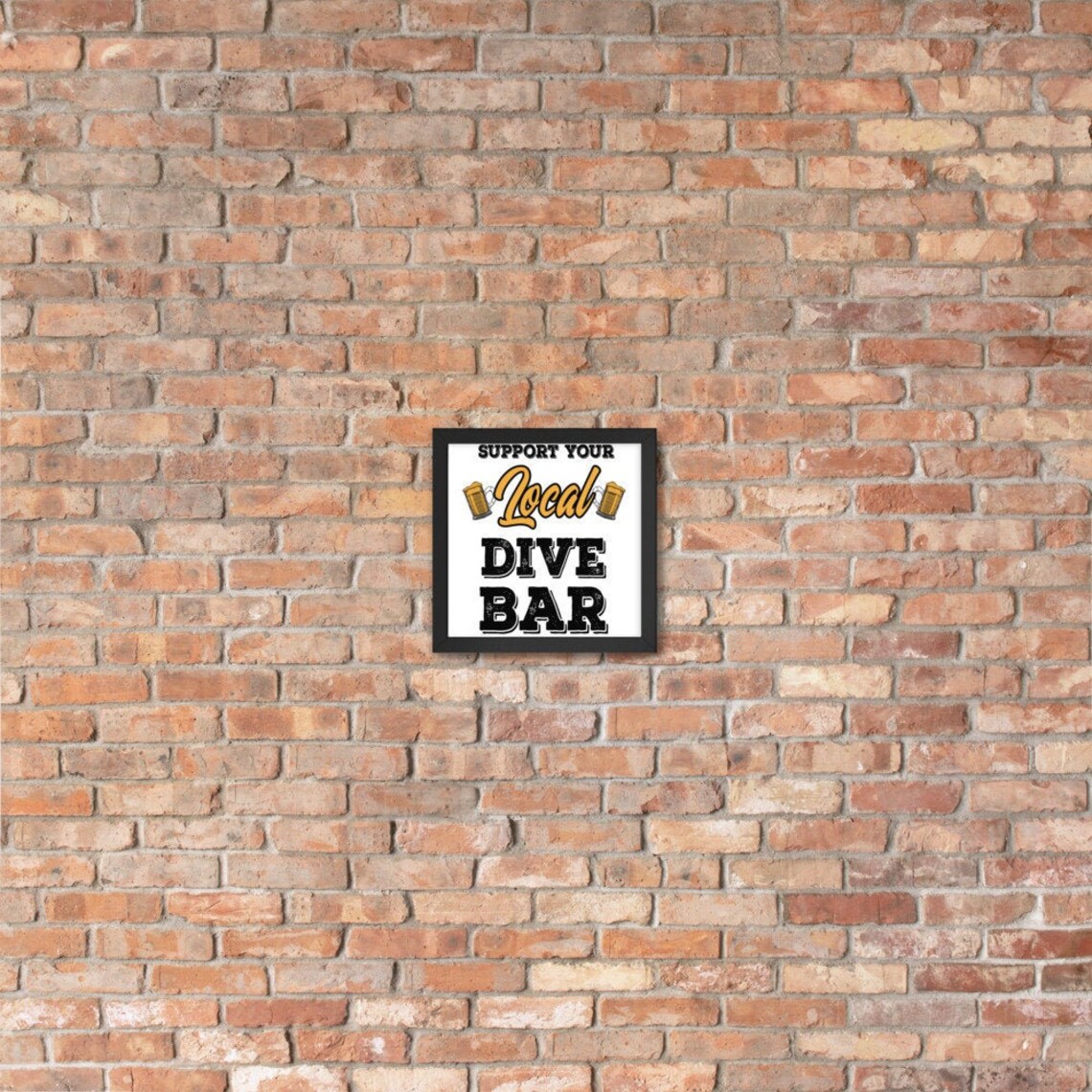 Dive Bar Art for Home or Bar - Etsy UK
