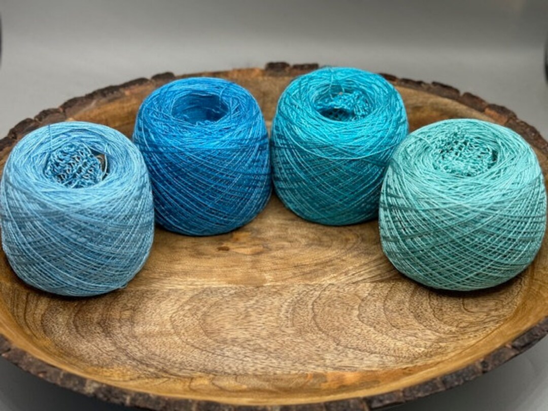 4oz Tencel Yarn in Shades of Blues and Greens - Etsy