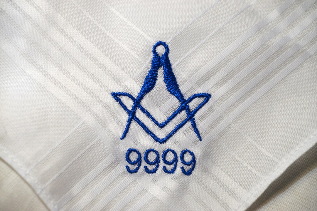 Masonic Gents Handkerchiefs Set of 3 S&C With Your Lodge Number. - Etsy