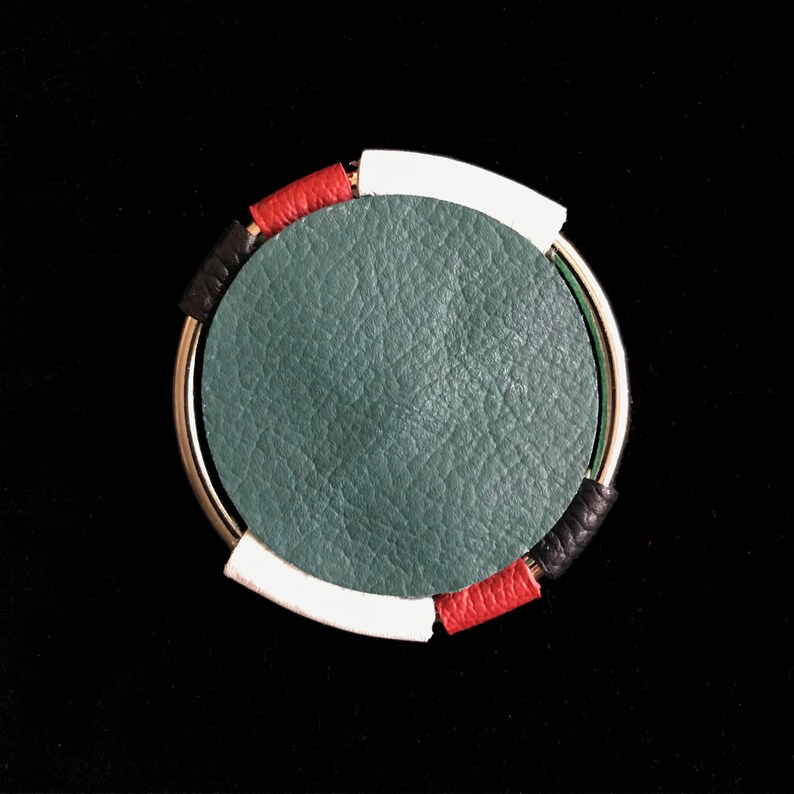 Card Suits Poker Card Guard / Protector / Hand Painted Metal Concho ...