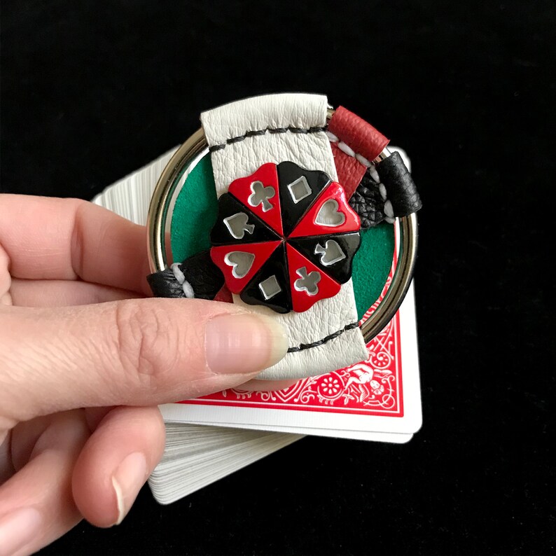 Card Suits Poker Card Guard / Protector / Hand Painted Metal - Etsy