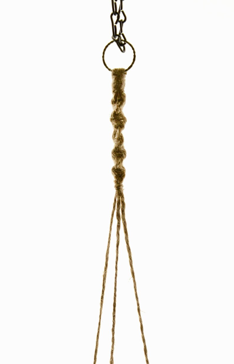 Natural Jute Macrame Hanging Planter - Etsy