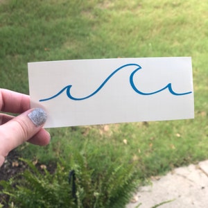 Ocean Wave Vinyl Decal, Beach Decal, Wave Sticker, Wave Decal for Car ...