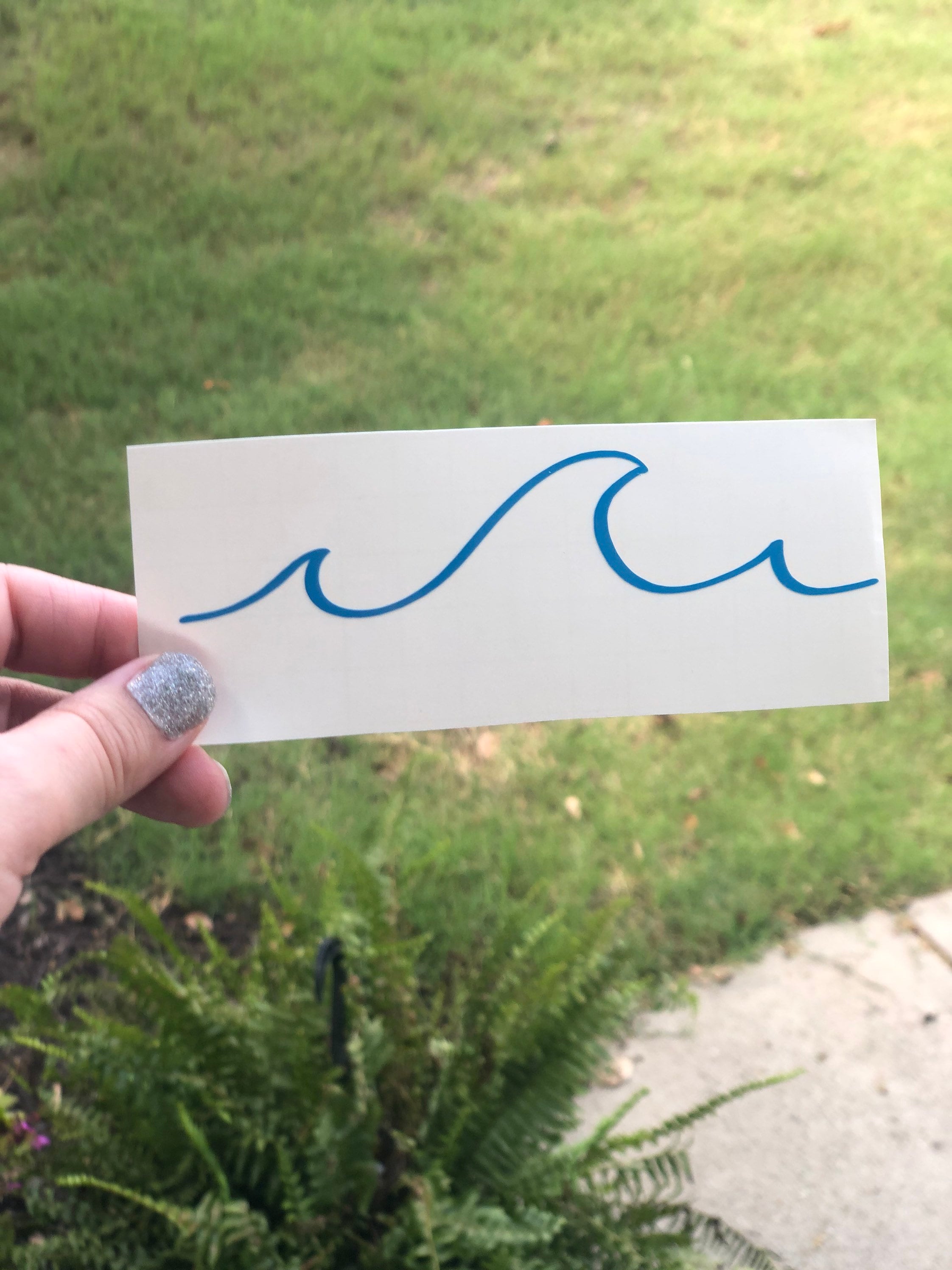 Ocean Wave Vinyl Decal Beach Decal Wave Sticker Wave Decal | Etsy