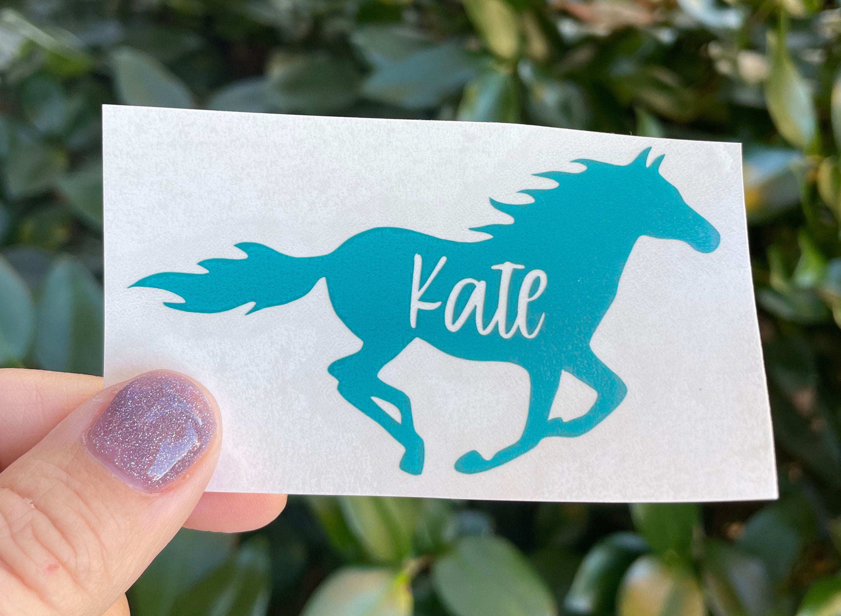 Horse Decal With Name, Horse Sticker, Horse With Name, Horse Girl ...