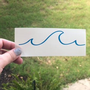 Ocean Wave Vinyl Decal, Beach Decal, Wave Sticker, Wave Decal for Car ...
