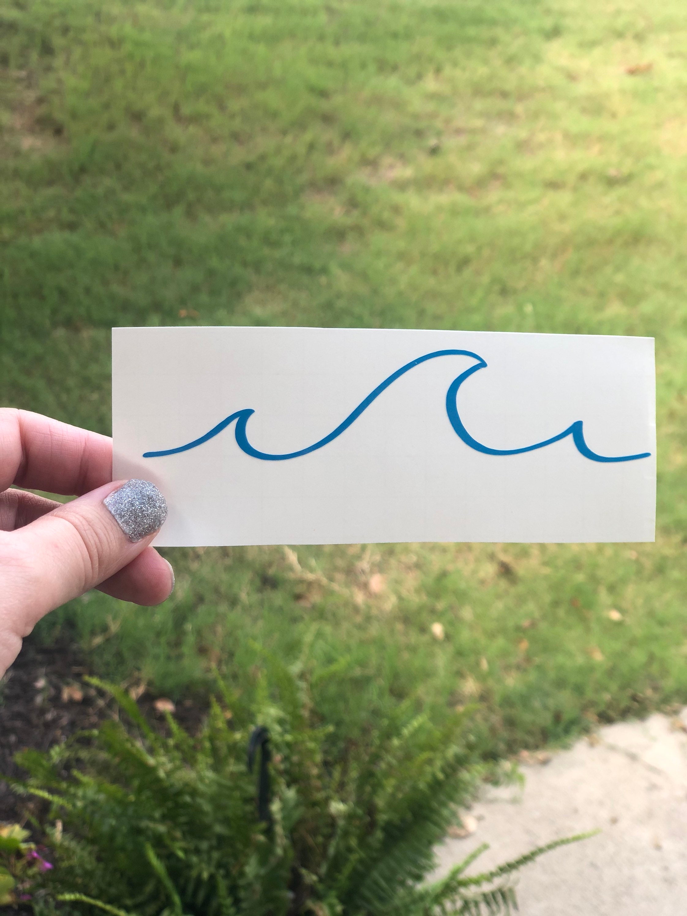 Ocean Wave Vinyl Decal Beach Decal Wave Sticker Wave Decal | Etsy