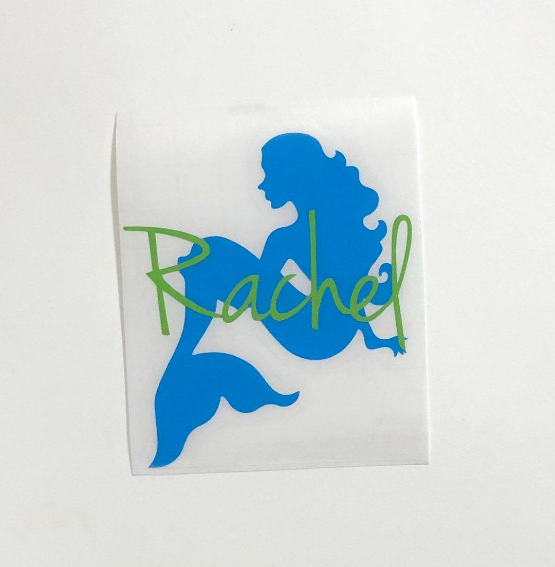 Personalized Mermaid Vinyl Decal, Custom Name Car/tumbler/laptop Decal ...
