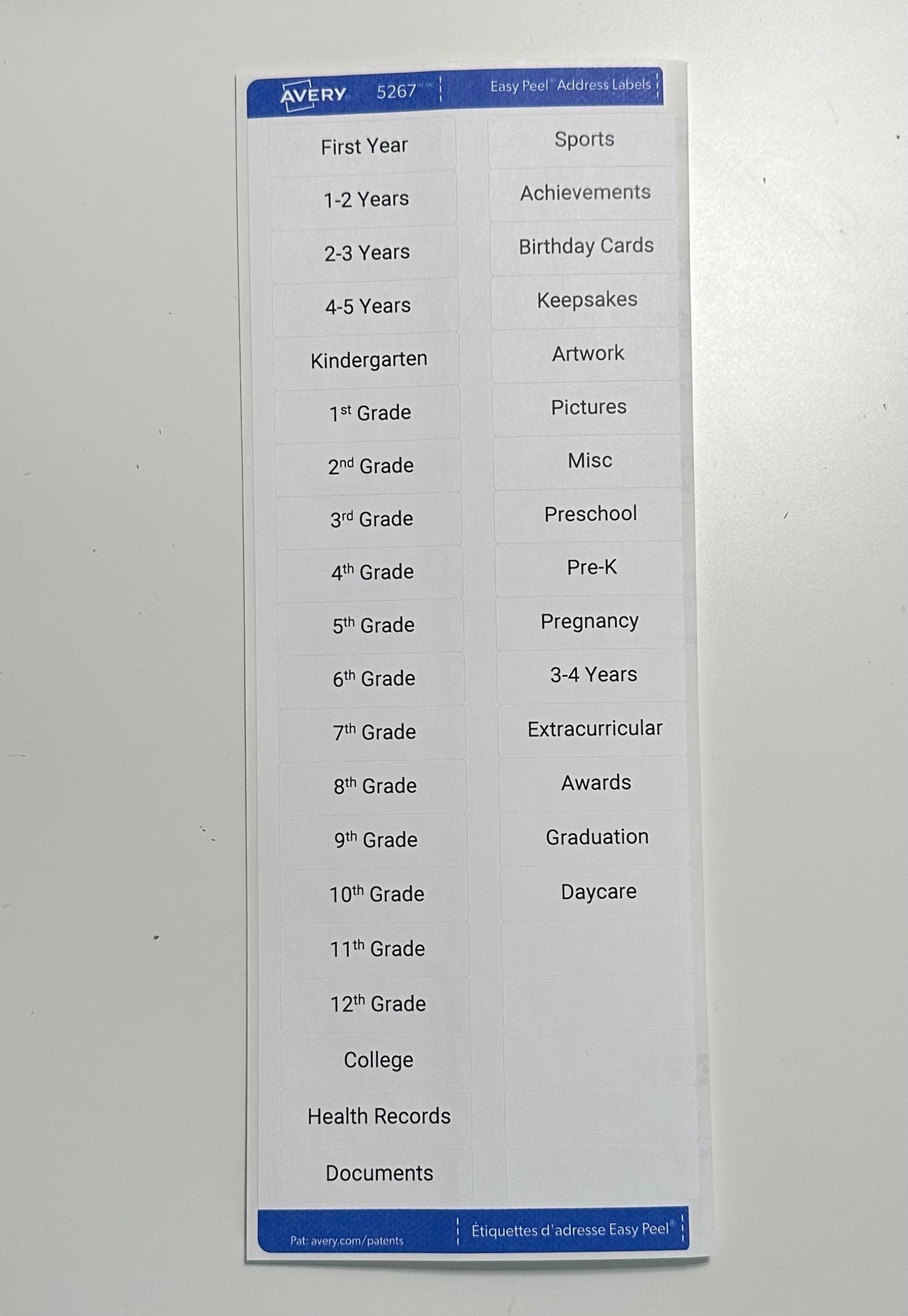 KIDS Vinyl Name Decal, Milestone Tote Decal, File Box Decal, School ...