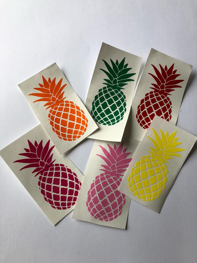 Pineapple Decal Car Decal Custdom Pineapple Decal Summer | Etsy