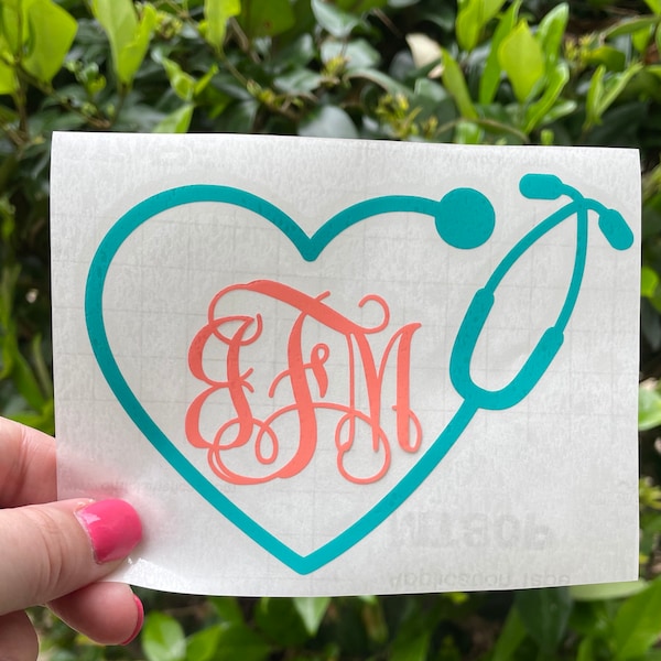 Stethoscope Monogram - Etsy