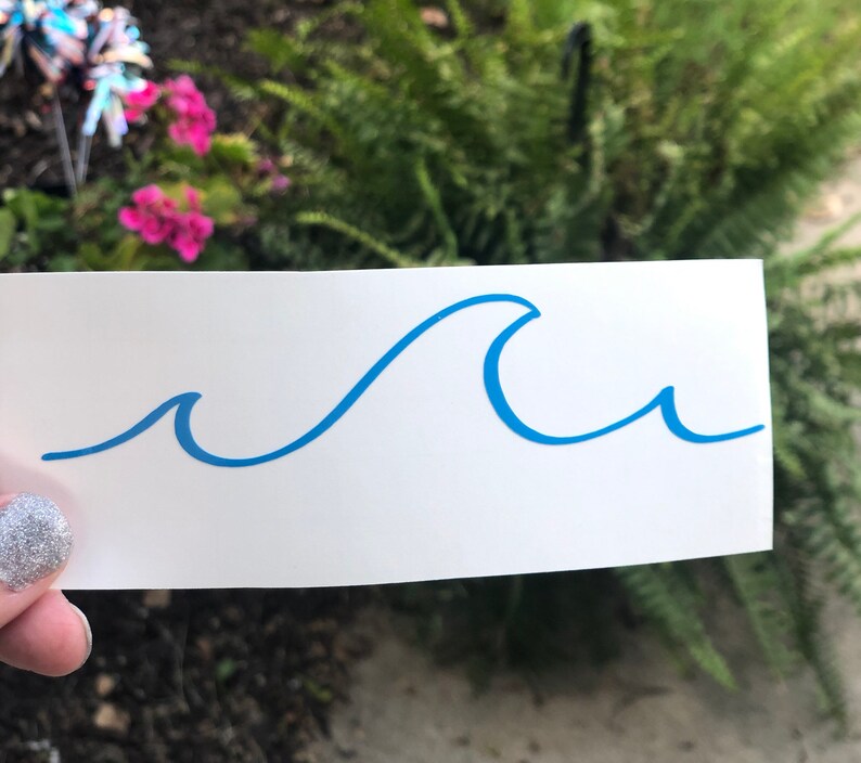 Ocean Wave Vinyl Decal Beach Decal Wave Sticker Wave Decal - Etsy