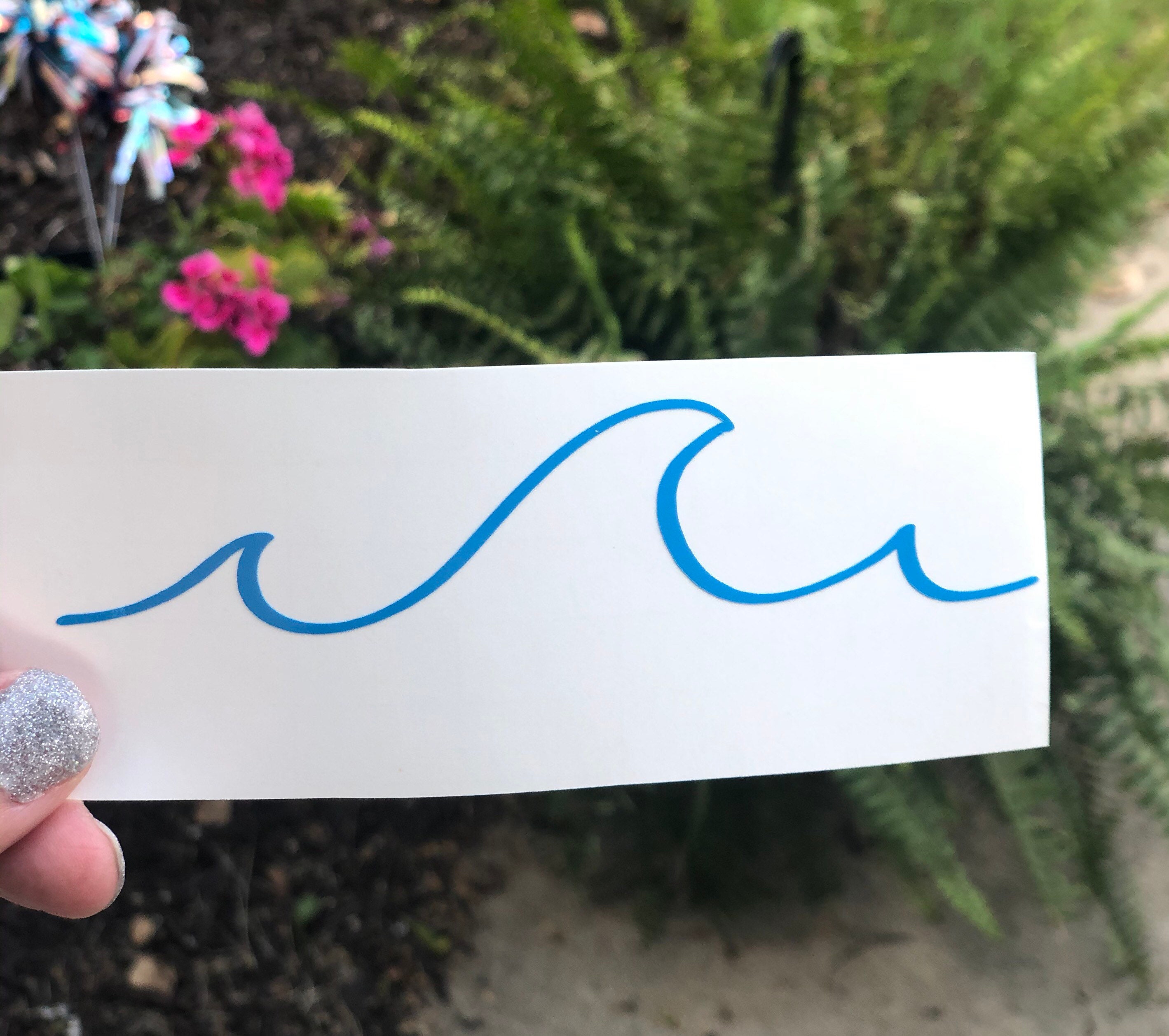 Ocean Wave Vinyl Decal Beach Decal Wave Sticker Wave Decal | Etsy