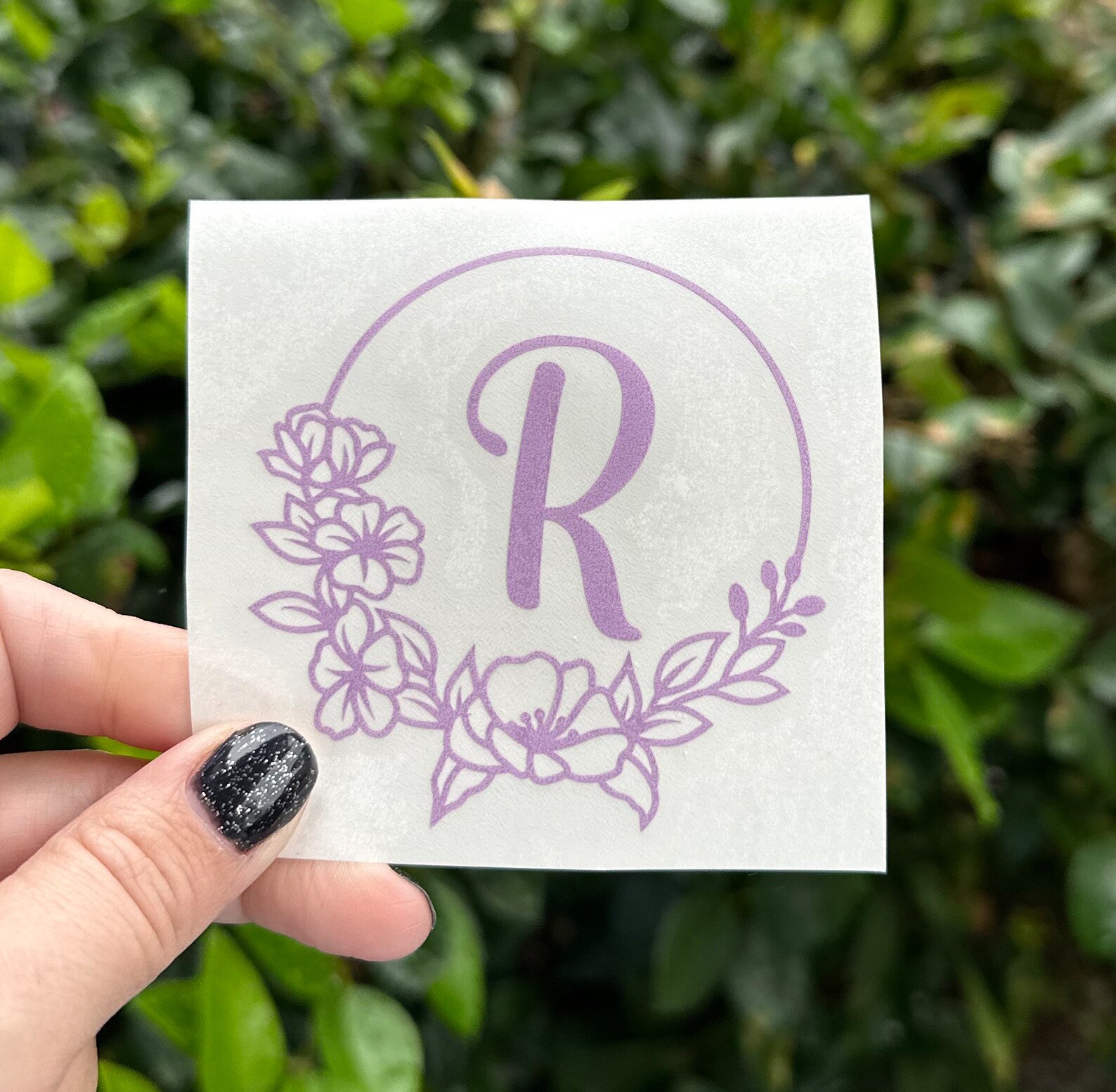 Single Initial Monogram Vinyl Decal, Initial Car Decal, Monogram Decal ...