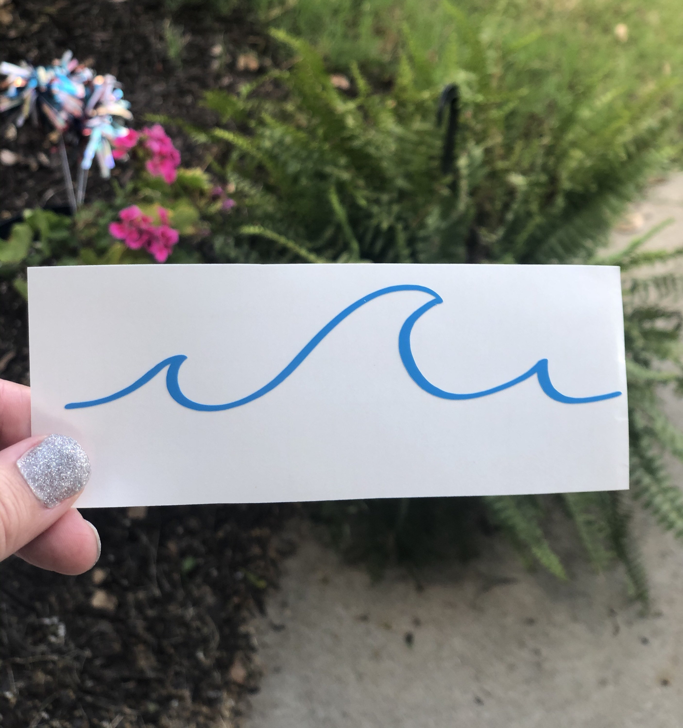 Ocean Wave Vinyl Decal Beach Decal Wave Sticker Wave Decal | Etsy