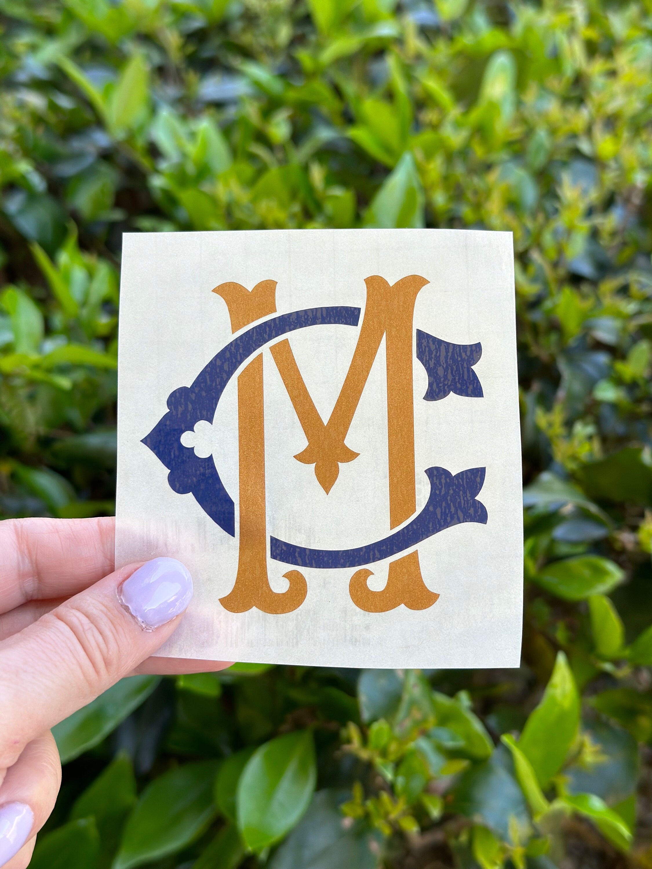2 Letter Monogram Vinyl Decal, 2 Letter Monogram Sticker, Initials ...